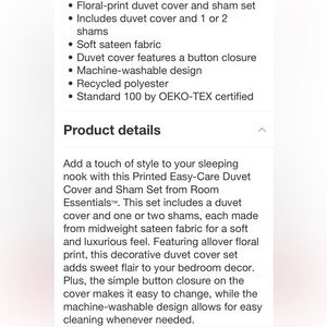 Room Essentials | Bedding | Room Essentials Nwt Print Easy Care Duvet ...